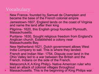 20.2 european nations settle in america | PPTX