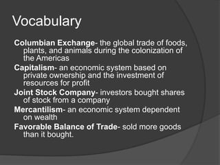 20.4 the columbian exchange and global trade | PPTX