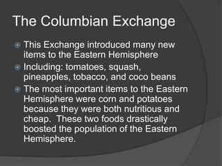 20.4 the columbian exchange and global trade | PPTX