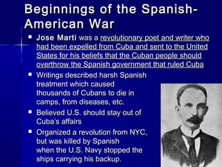 Chapter 20 Section 2 - The Spanish - American War | PPT