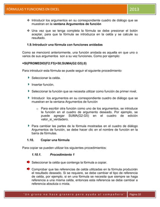 20. fórmulas y funciones en excel | DOCX