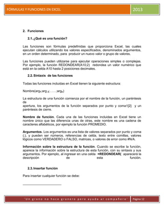 20. fórmulas y funciones en excel | DOCX