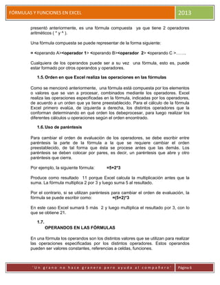 20. fórmulas y funciones en excel | DOCX