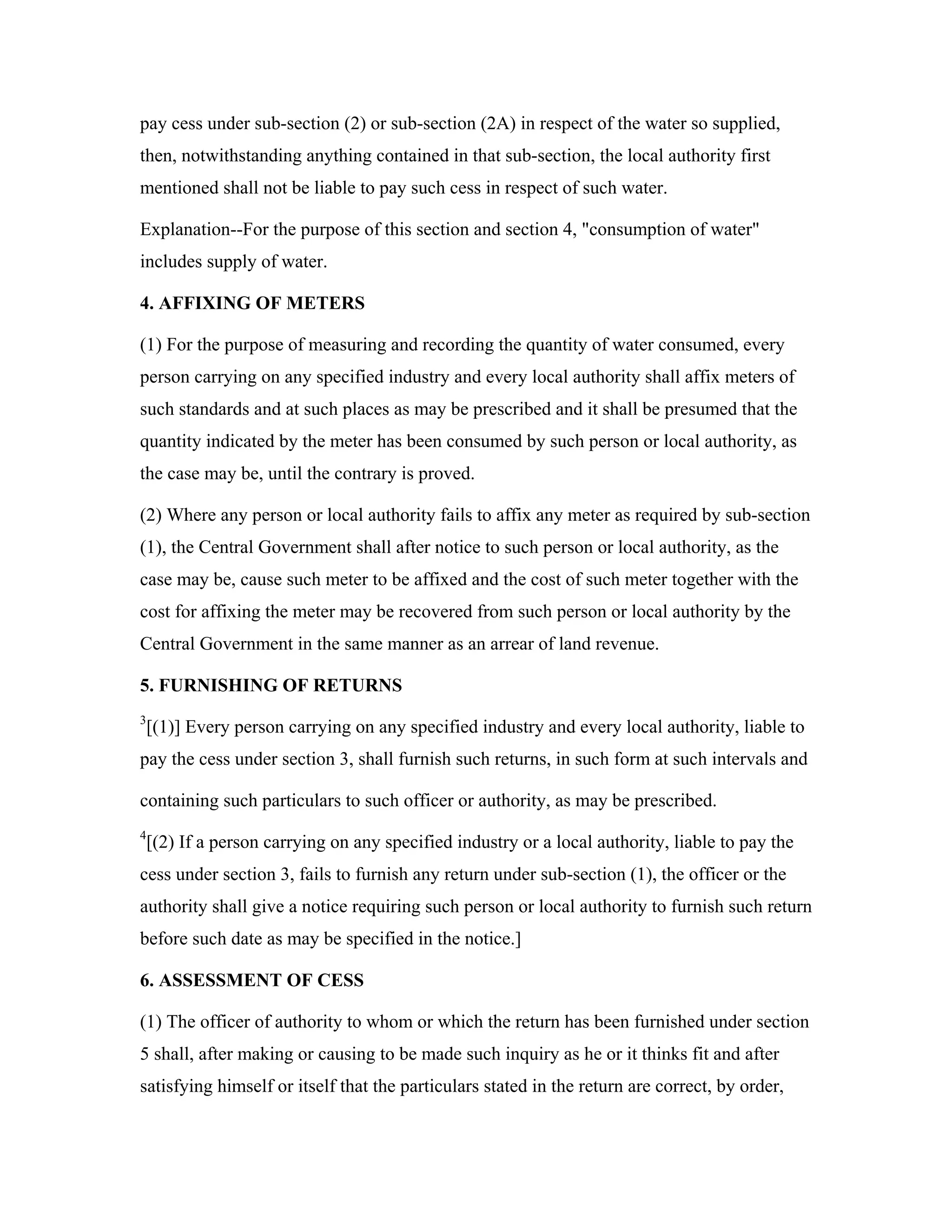 20. water (prevention and control of pollution) cess act, 1977 | PDF