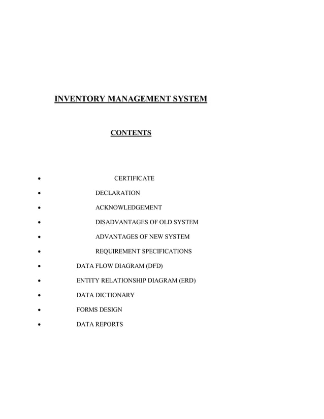 inventory management system | PDF