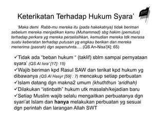 20. keterikatan terhadap hukum syara' | PPT