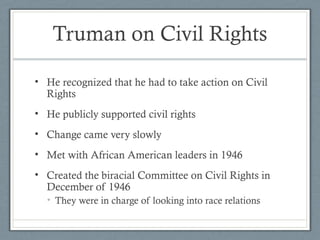 Domestic Politics & Policy of the 1950s | PPT