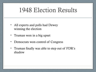 Domestic Policy of the 1950s | PPT