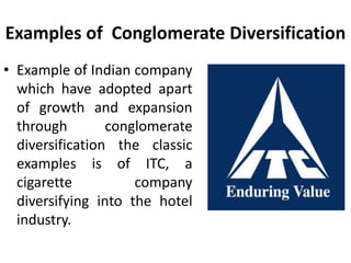 Diversification strategies corporate level strategies - Strategic ...