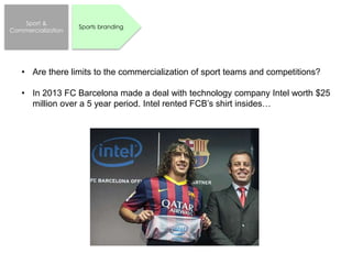 Sport & Commercialisation | PPTX