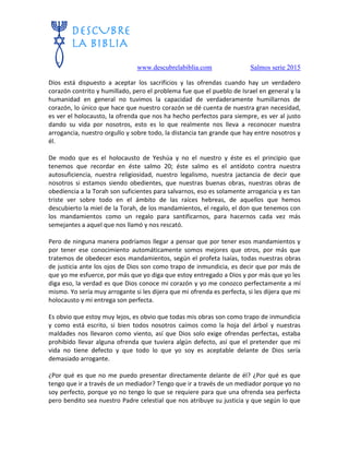 20. salmo 20 la solución a mis problemas | PDF