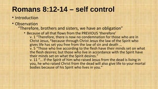 20. self control | ODP