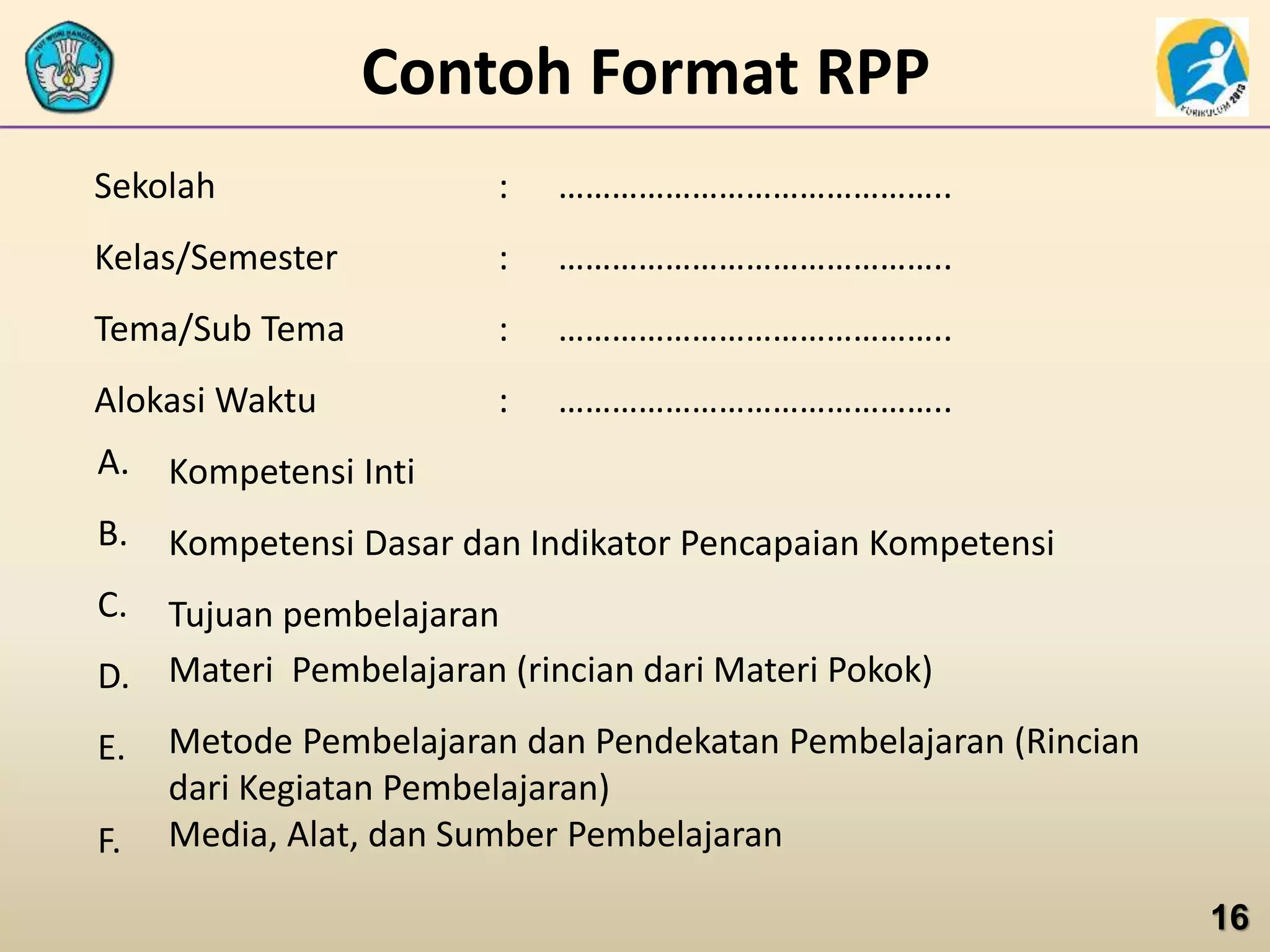 20. rambu rambu penyusunan rpp | PPT