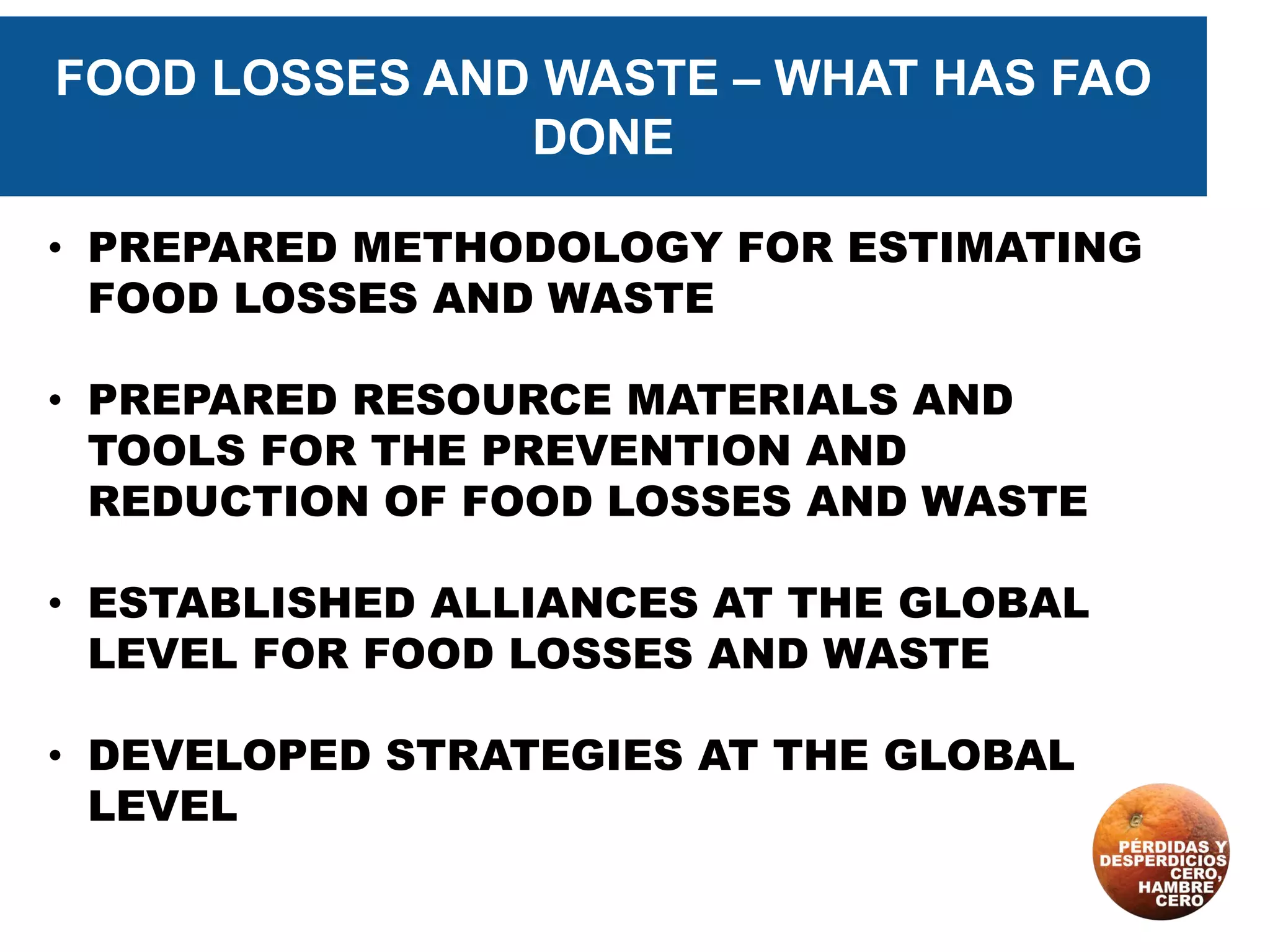 Regional Strategy for Prevention and Reduction of Food Losses and Waste ...