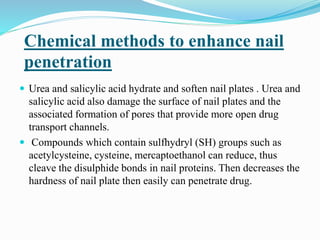 drug delivery through nails | PPT