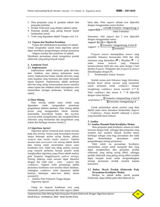 20. implementasi data mining pada penjualan produk elektronik dengan ...