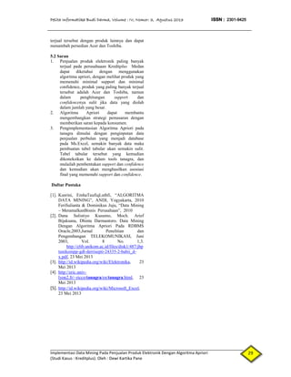 20. implementasi data mining pada penjualan produk elektronik dengan algoritma apriori (studi ...