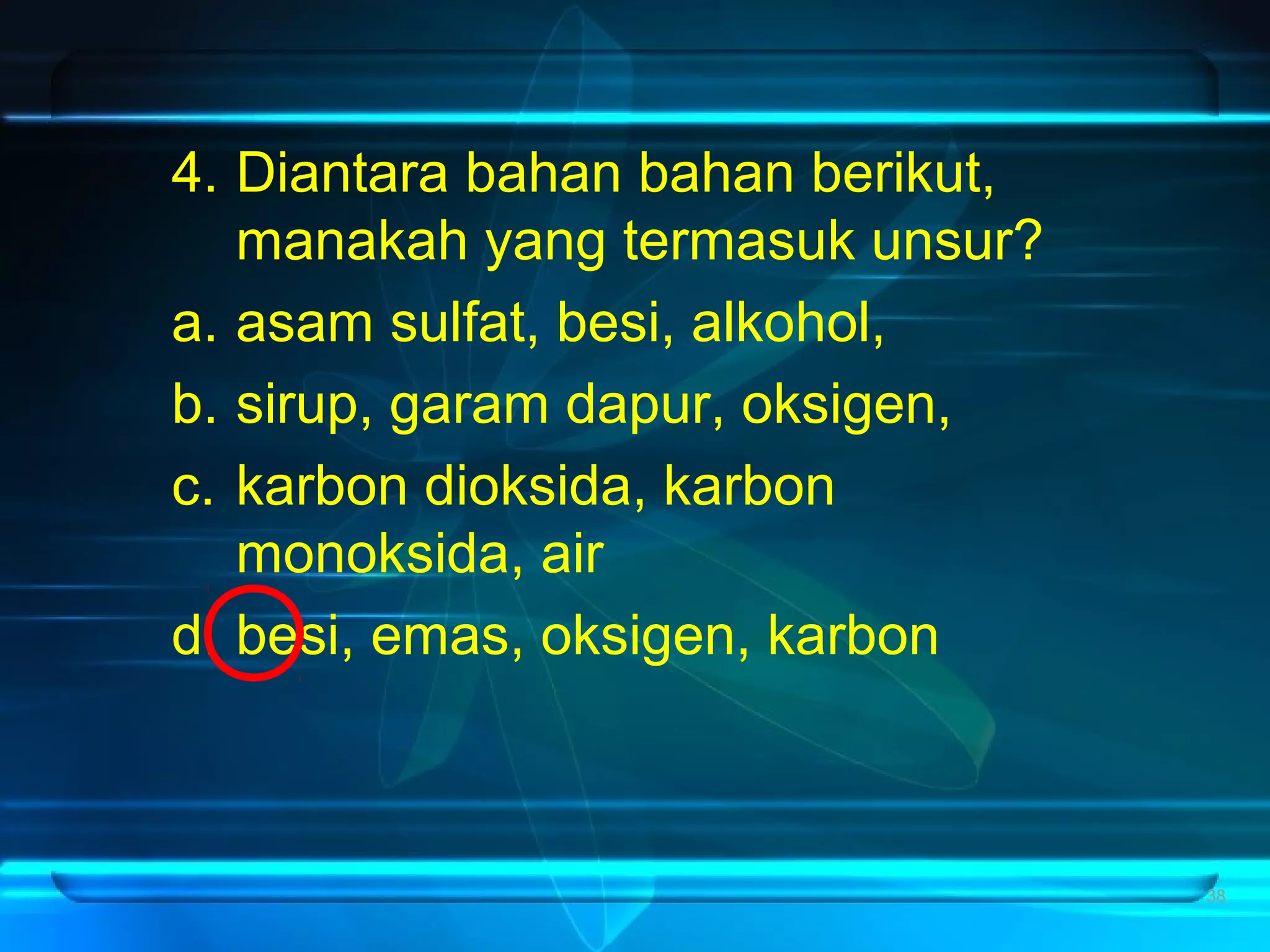 Unsur, Senyawa, Campuran / Kelas 7 SMP | PPT