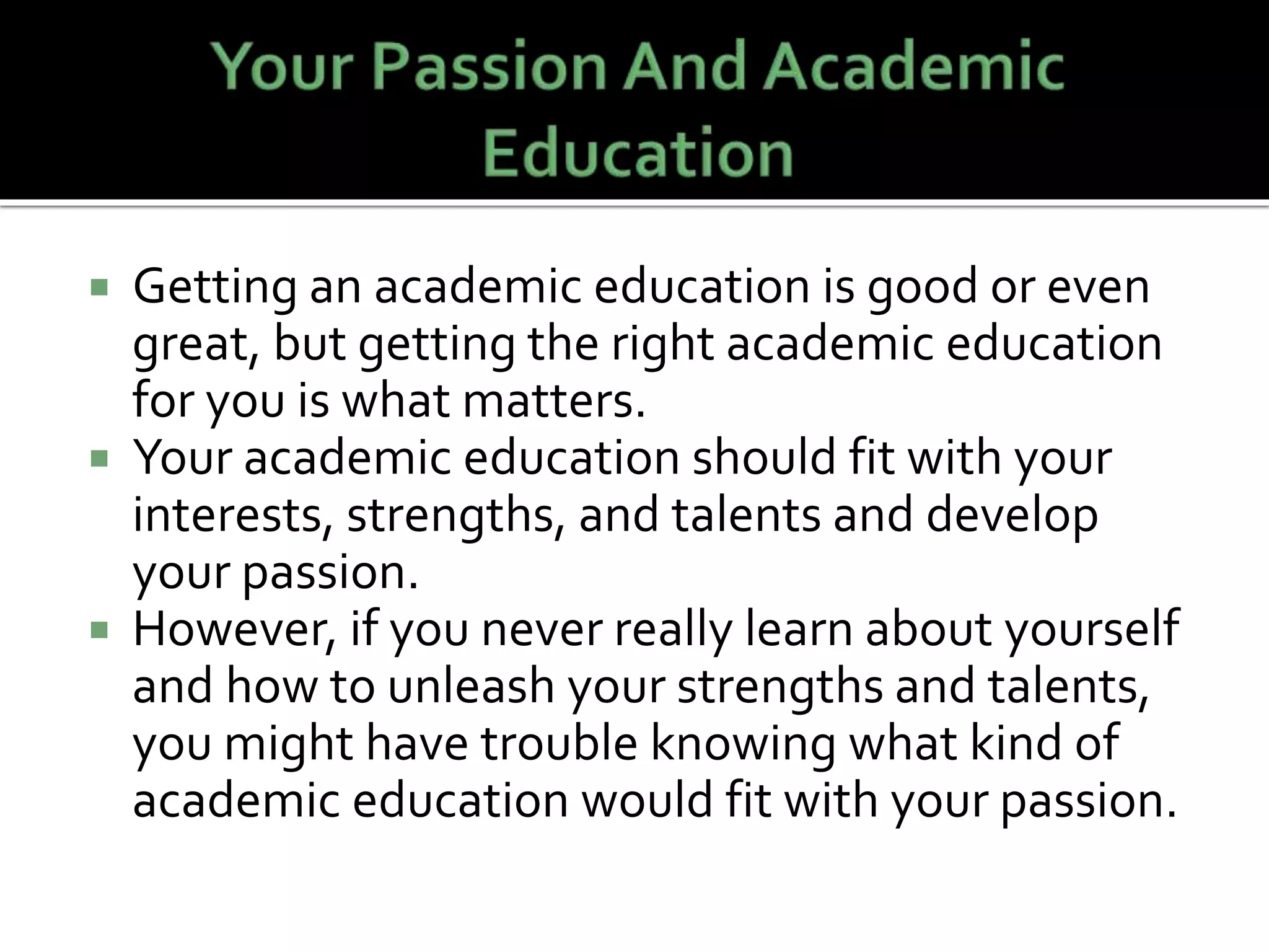 Personal development helps you discover your passion | PPT