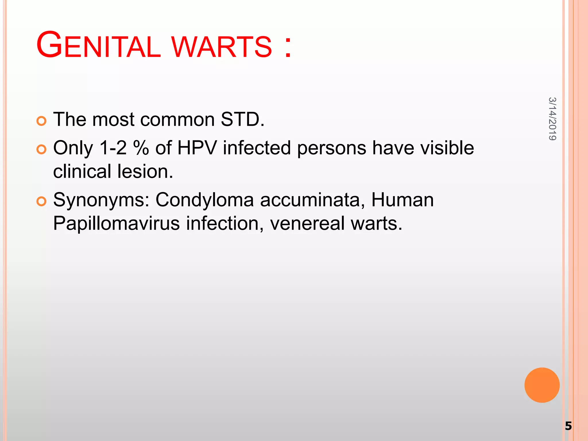 20. Genital warts | PPTX