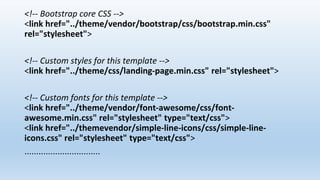 20.sablon bootstrap laravel | PPT