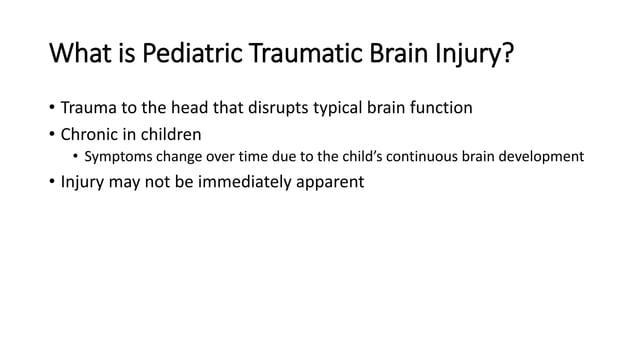 20. traumatic brain injury | PPT