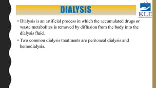 Extracorporeal removal of drugs | PPTX