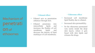 Ethosomes - formulation and evaluation | PPTX