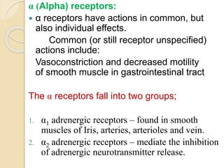 Introduction to Adrenergic receptors & Types | PPTX