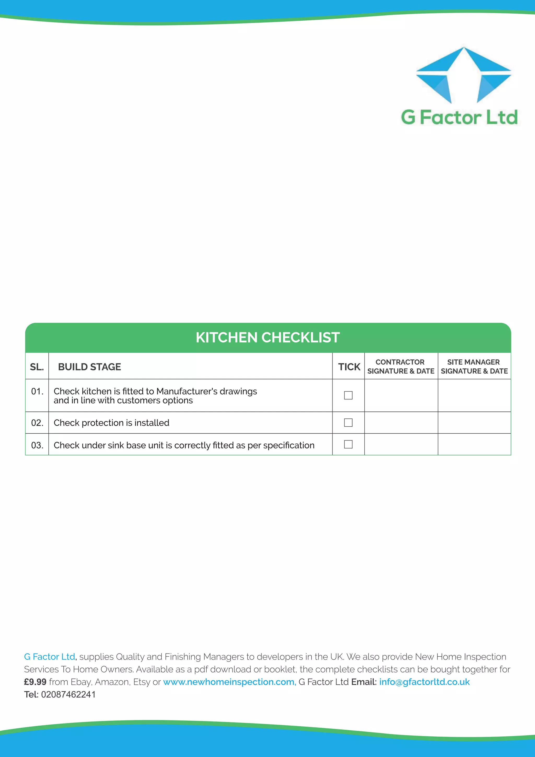 20. Kitchen Checklist | PDF