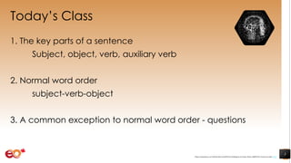 word order in questions | PDF