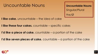uncountable and proper nouns and articles | PPT