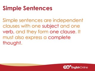 simple sentences | PDF