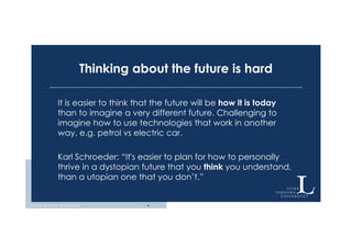 Applying science fiction to approach the future | PDF