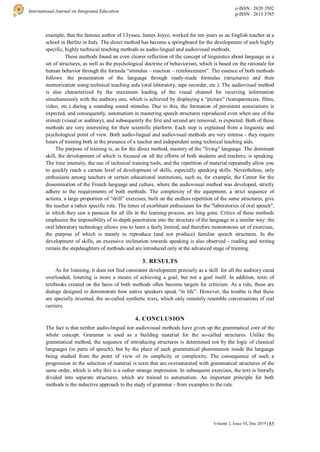 Comparative characteristics of teaching English | PDF