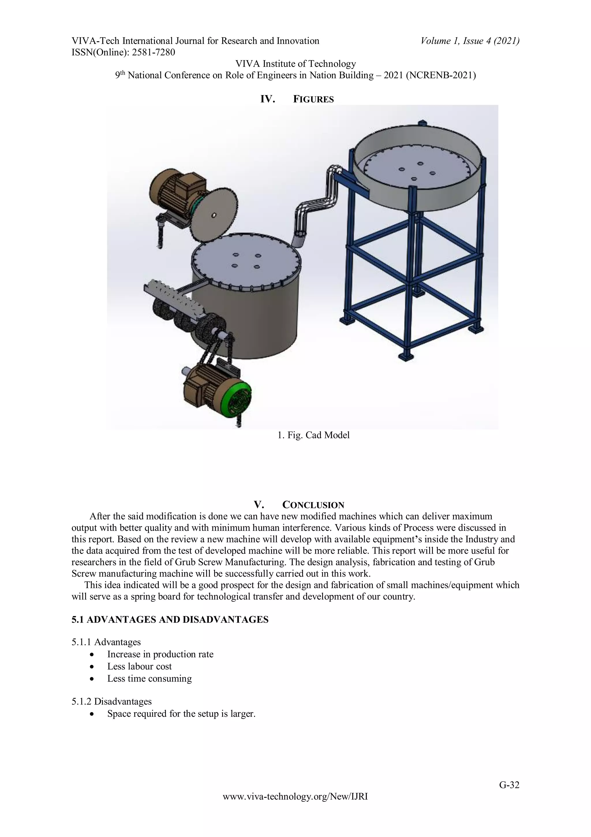 PROCESS IMPROVEMENT OF GRUB SCREW MANUFACTURING IN A SMALL SCALE ...