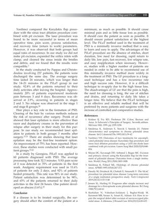 Comparison of Limberg Flap and PiLaT Procedure in Primary Pilonidal ...