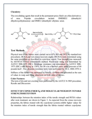 Recent Trends in Anti-crease finishing of cotton | DOCX
