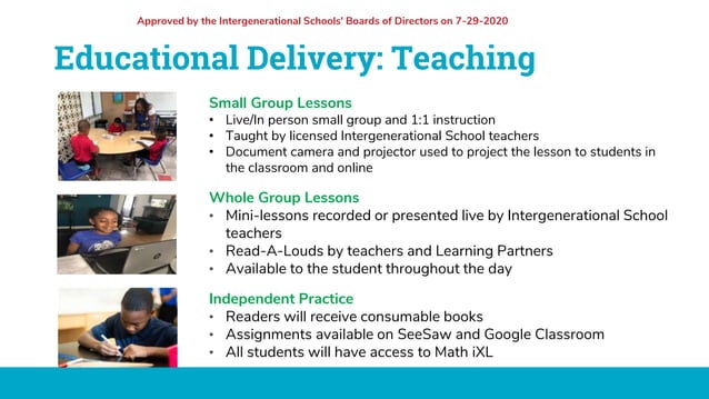 2020 - 2021 Boundless Learning School Reopening Plan | PPT