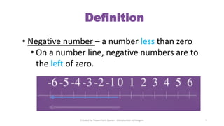 20-21 U1 D1 - Intro to Integers Notes | PPT