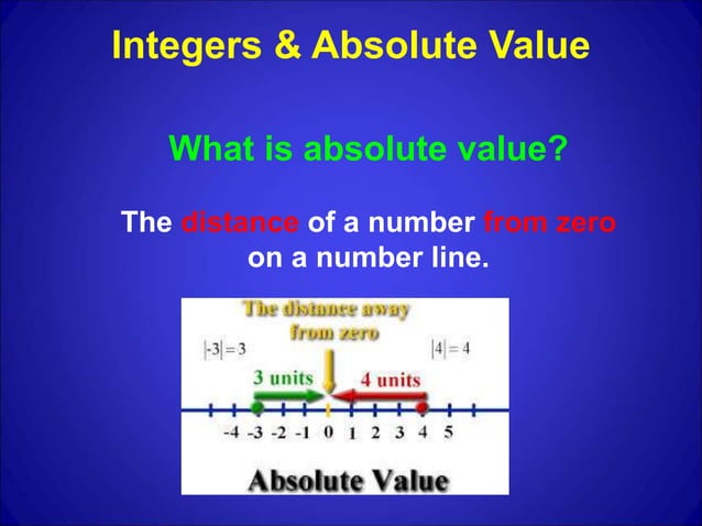 Absolute Value Notes | PPTX