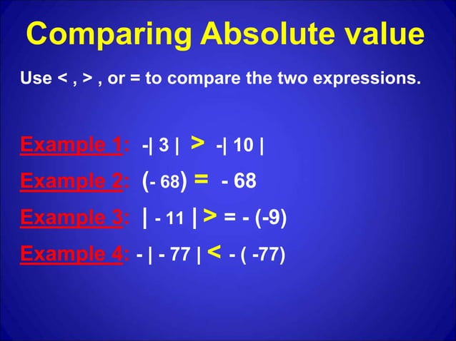 Absolute Value Notes | PPTX