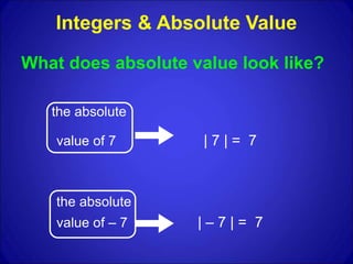 Absolute Value Notes | PPTX