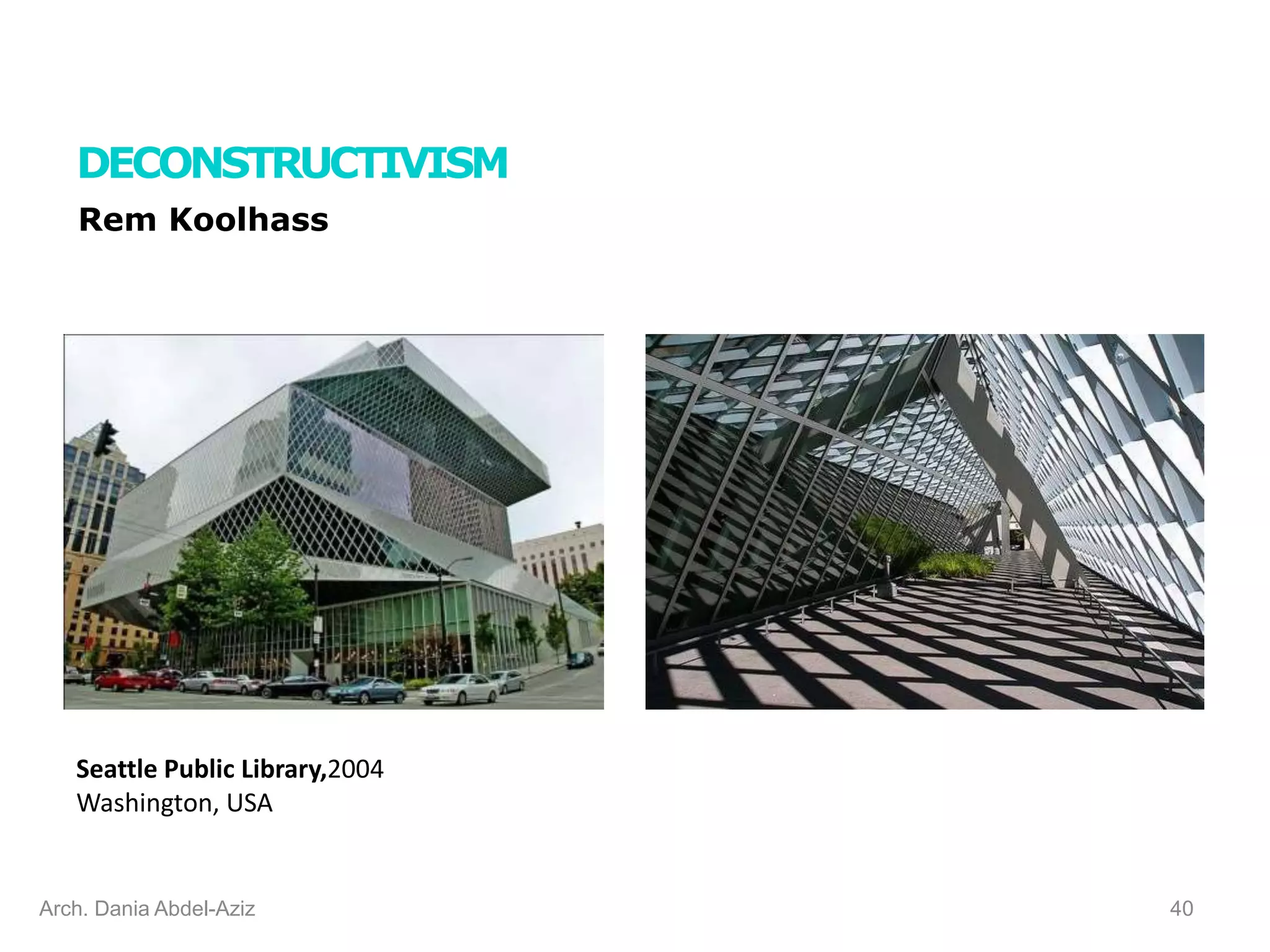 history of contemporary architecture - 20. Post Modern Movement, High ...