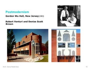 history of contemporary architecture - 20. Post Modern Movement, High ...