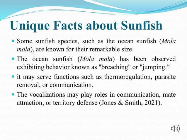 Sunfish: Introduction, Morphology & it's Characteristics. | PPTX