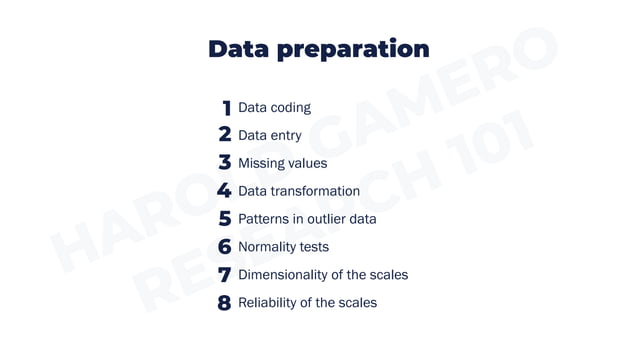 Research 101: Quantitative Data Preparation | PPT