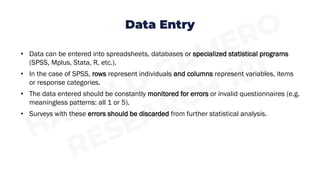 Research 101: Quantitative Data Preparation | PDF