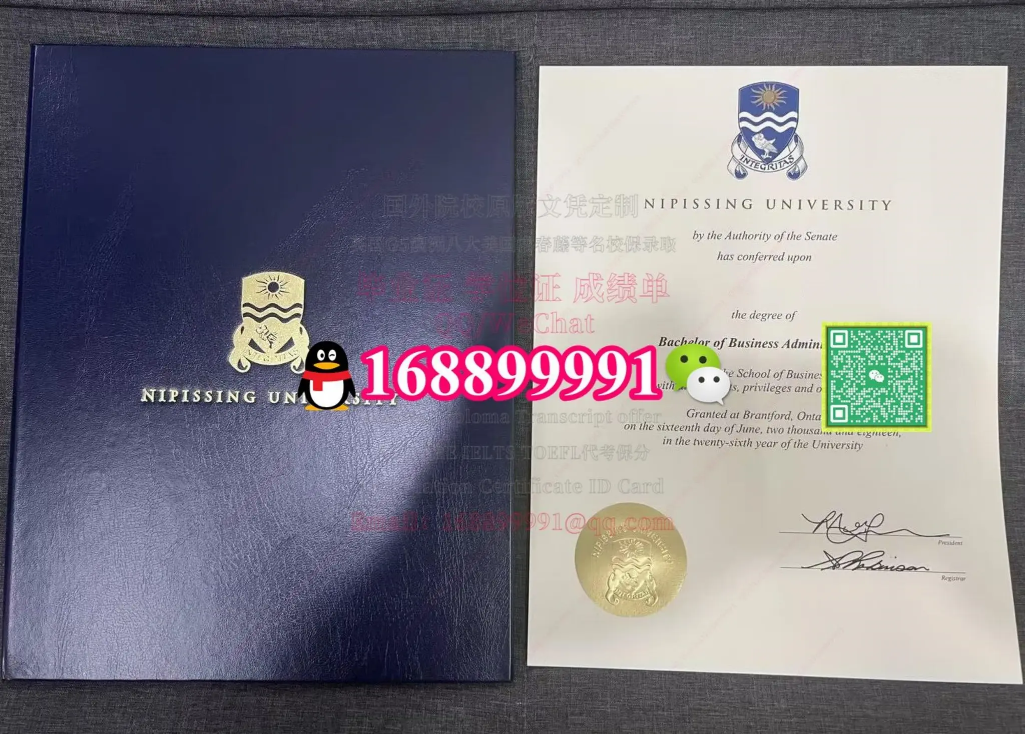 Nipissing University degree offer diploma Transcript | PPT