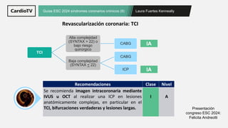 Guías ESC 2024 síndromes coronarios crónicos (II) | PDF